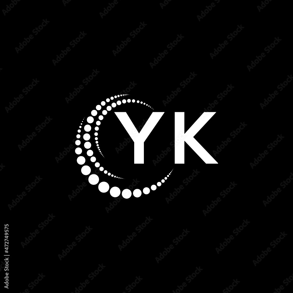 YK letter logo design on black background.YK creative initials letter ... YK letter logo design on black background.YK creative initials letter ...