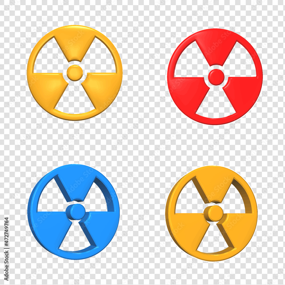Radiation vector set. On a transparent background png. Stock Vector ...