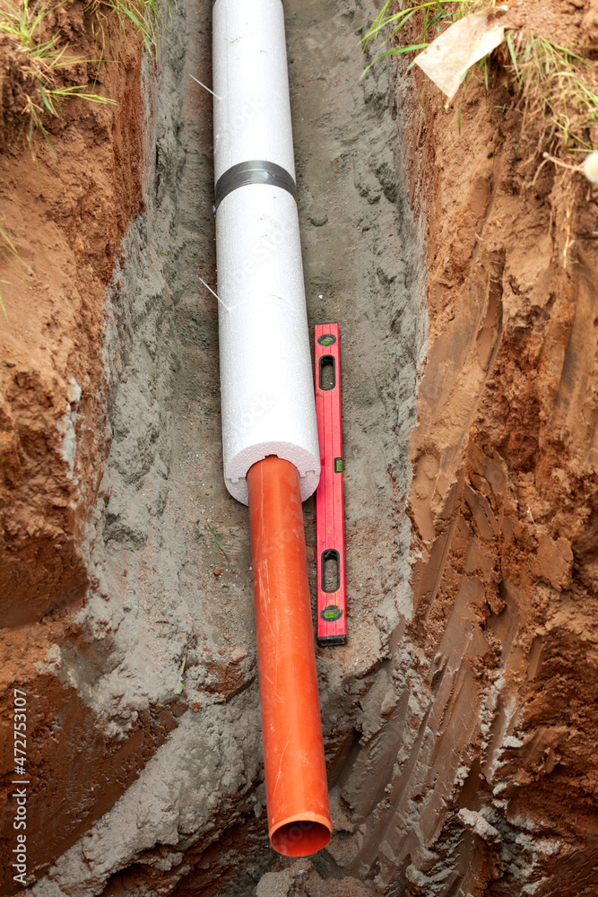 Installation of water main, sanitary sewer, storm drain systems ...