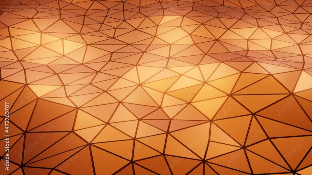 Triangular Prism Moving Seamless Loop Animation 4K Backdrop. Abstract ...