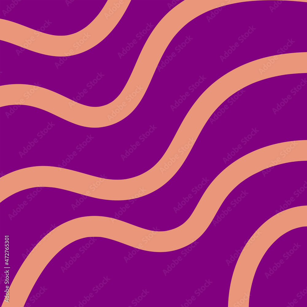 Wavy Lines Square Backgroud - Vector editable purple square ratio ...