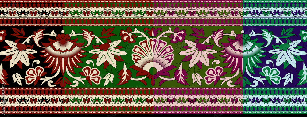 A brand style textiles border, design ,frame border, ethnic border ...