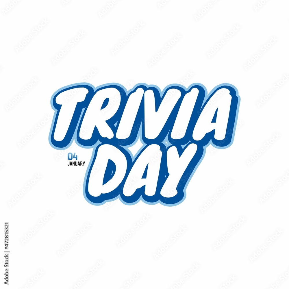 vector graphic of trivia day good for trivia day celebration. flat ...