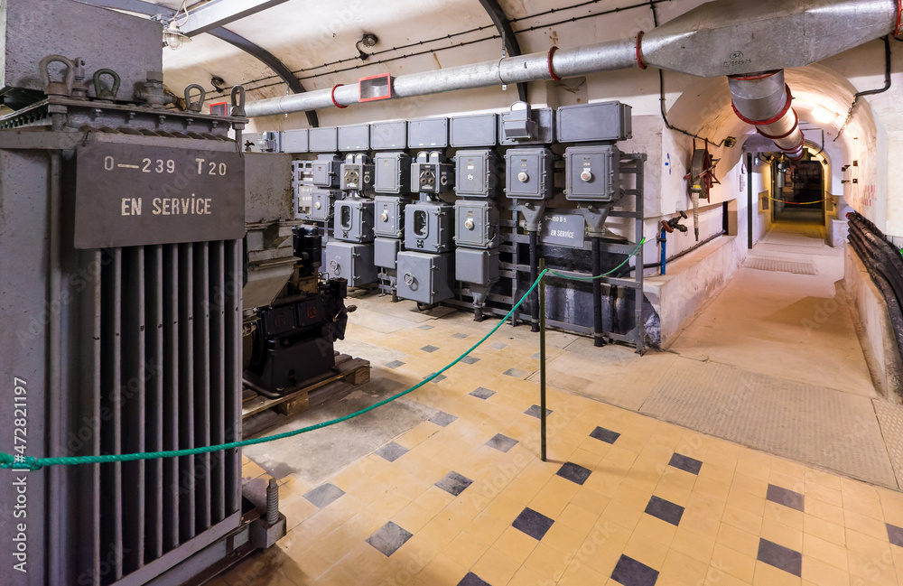 Inside the ligne Maginot fortification in France on September 2019 ...