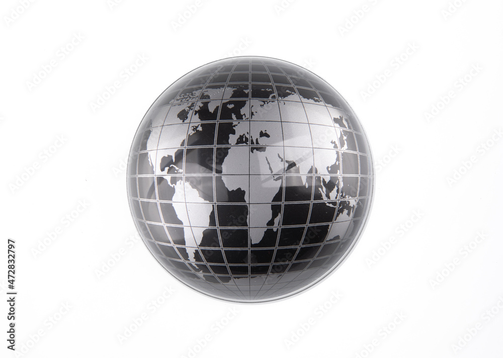 globe, world map isolated on white background Stock Photo | Adobe Stock