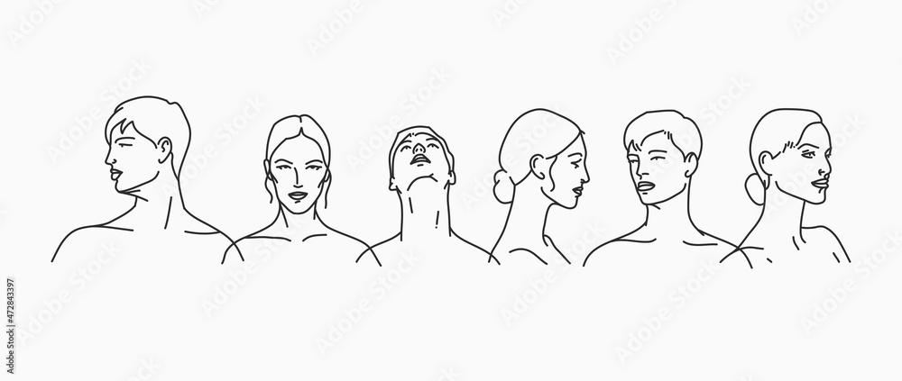 Hand drawn vector abstract stock flat graphic illustrations collection ...