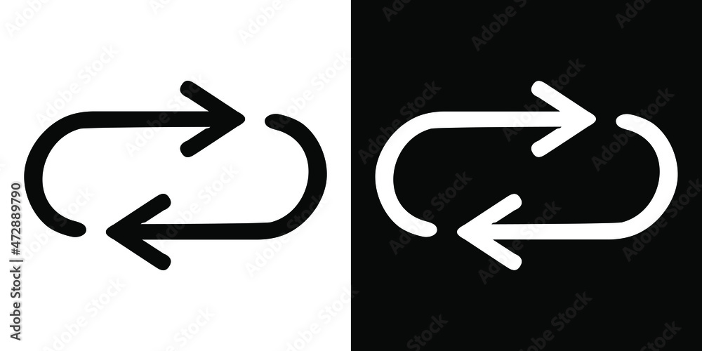 Repeat Icon. Repeat icons graphic design vector sign symbols for your ...