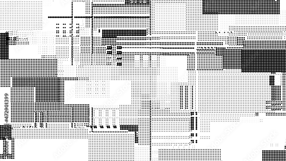Corrupted network or connection. Computer matrix. Futuristic cyber ...