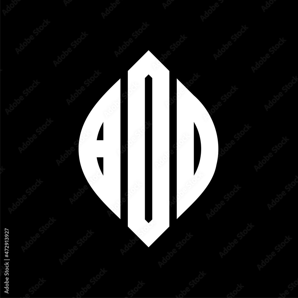 BDO circle letter logo design with circle and ellipse shape. BDO ...