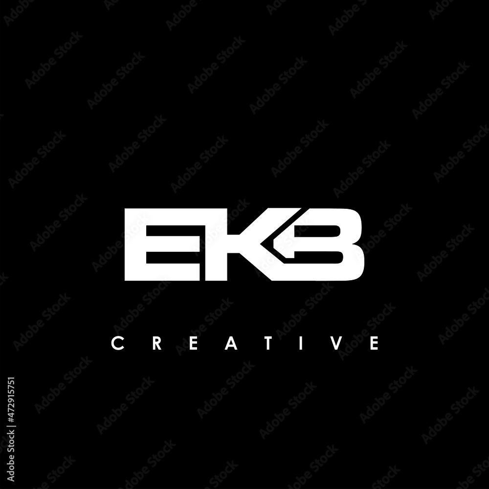 EKB Letter Initial Logo Design Template Vector Illustration Stock ...