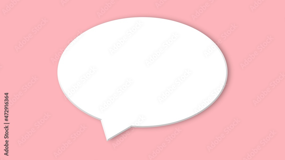 callout pastel pink background with copy space, ready to use Stock ...