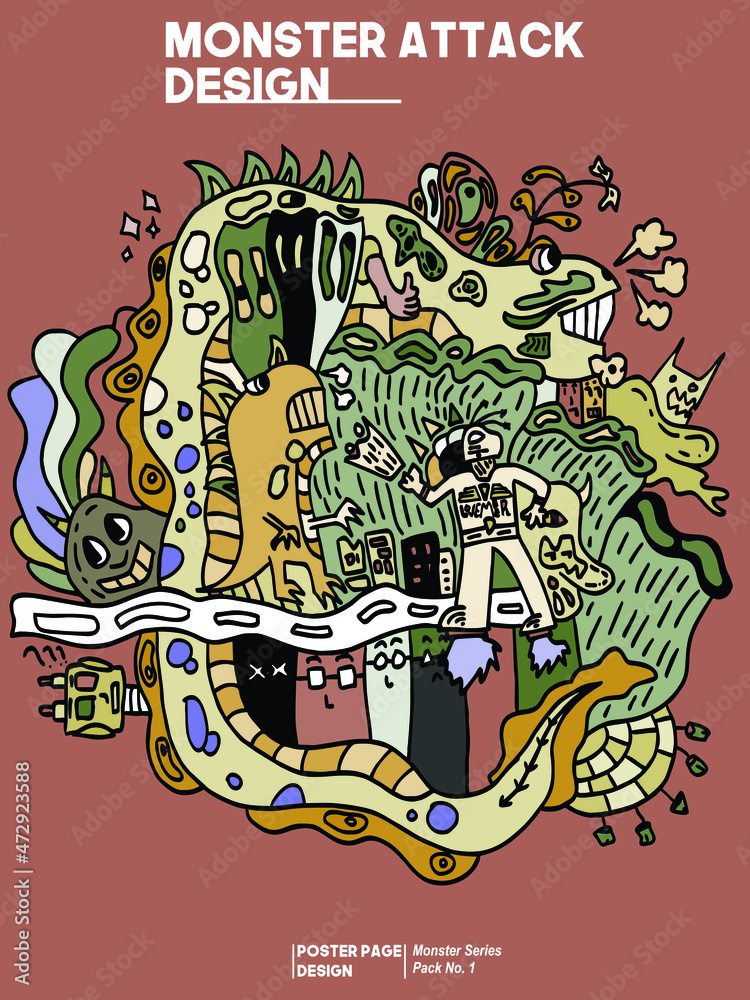 heroes quell the disaster in the city due to monster attack brown ...