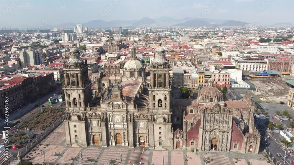 Mexico City: Aerial view of capital city of Mexico, Mexico City's main ...