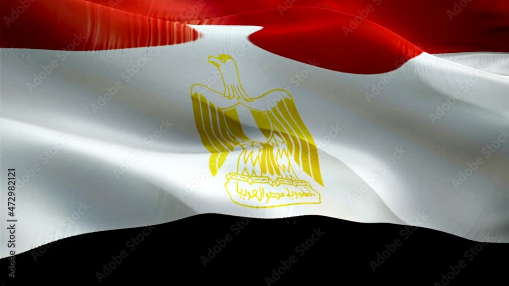 Egypt flag video. National 3d Egyptian Flag Slow Motion video. Egypt ...