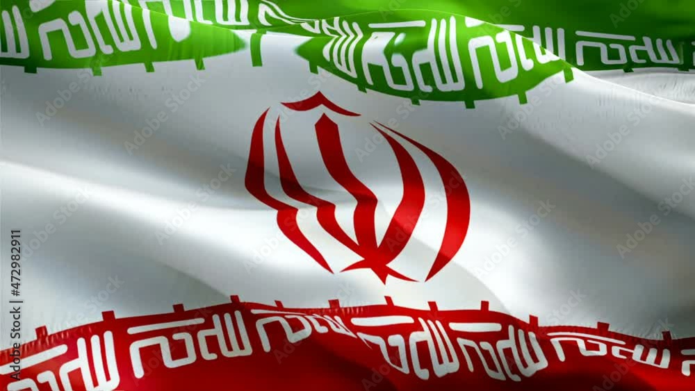 Iran flag video. National 3d Iranian Flag Slow Motion video. Iran ...
