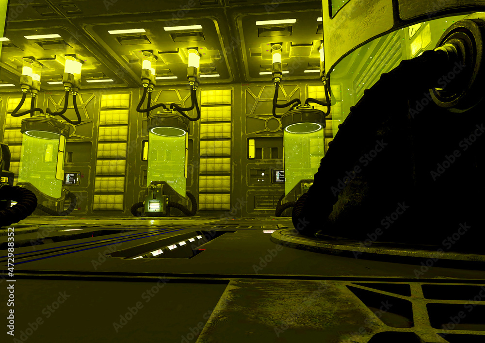 clone space room floor view Stock Illustration | Adobe Stock