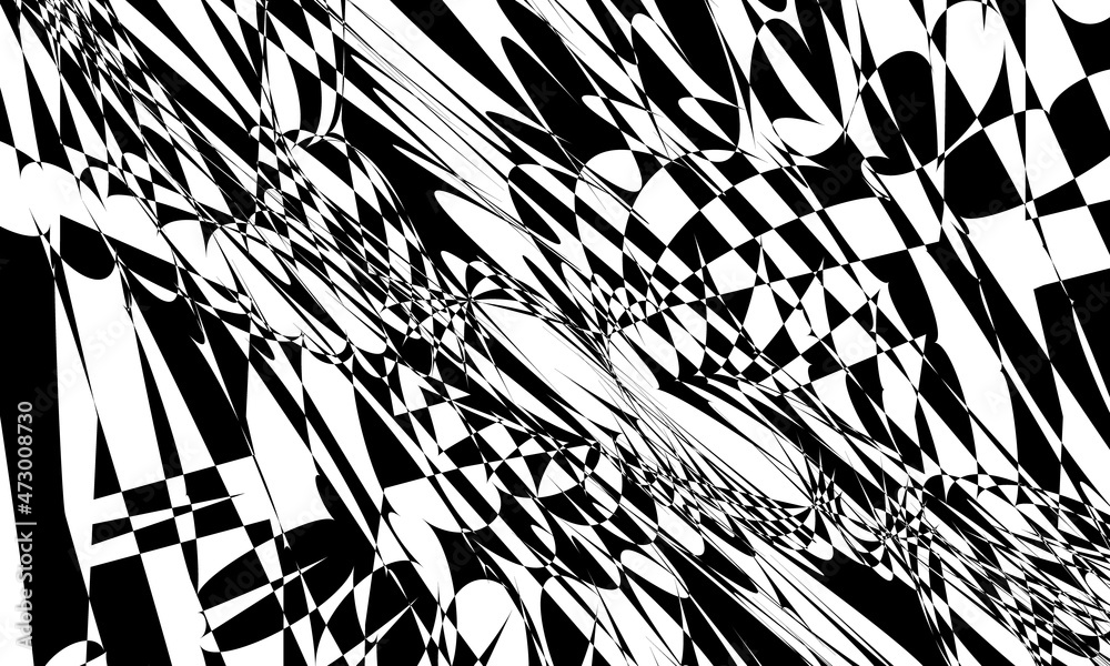 Mysterious black pattern mesmerizing texture with optical illusion ...