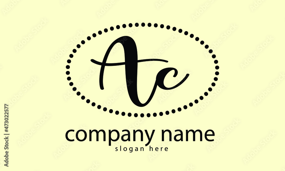 AC Letter Logo Design vector. ac letter logo Stock Vector | Adobe Stock