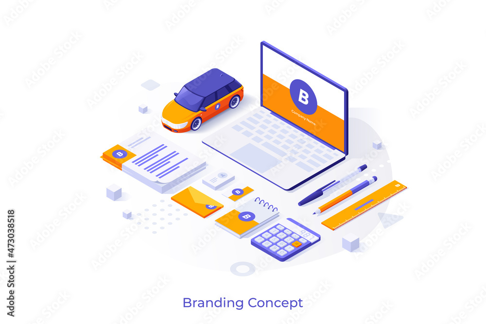 Isometric Vector Illustration Stock Vector | Adobe Stock