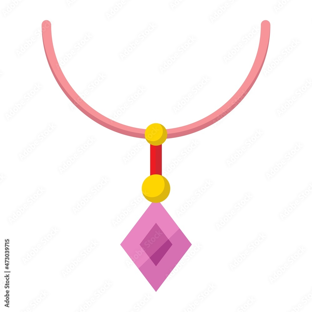 necklace flat clipart vector illustration Stock Vector | Adobe Stock