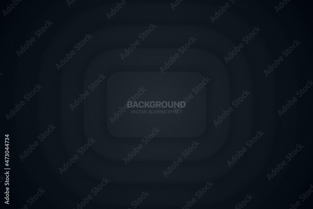 Morph Material Design Dark Blue Rounded Rectangle 3D Vector Futuristic ...