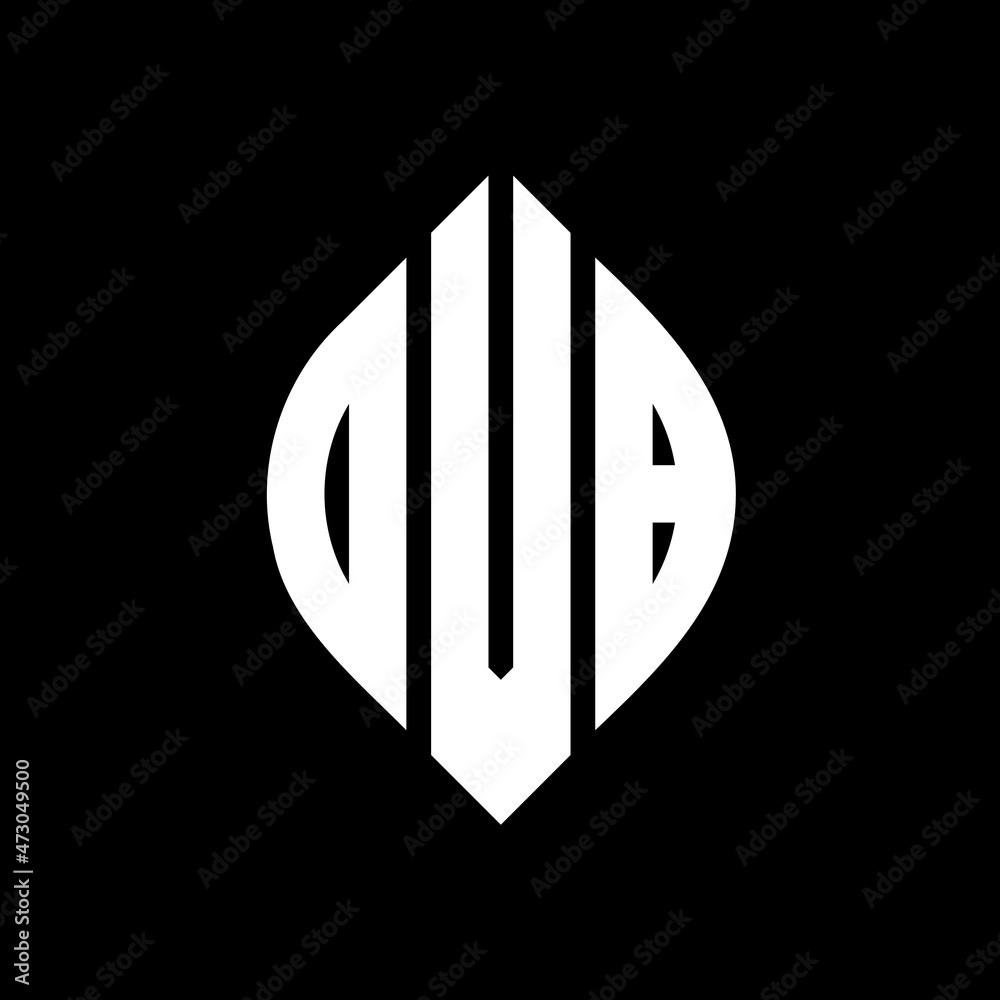 DVB circle letter logo design with circle and ellipse shape. DVB ...