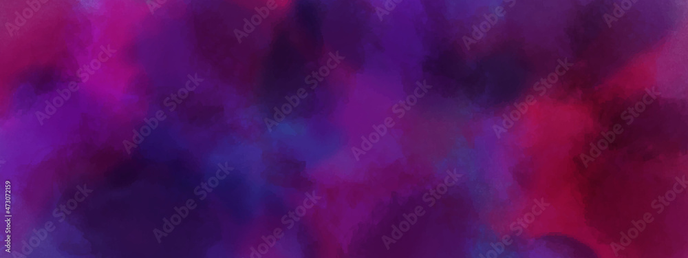 Abstract cosmic purple ink texture water color paint illustration ...