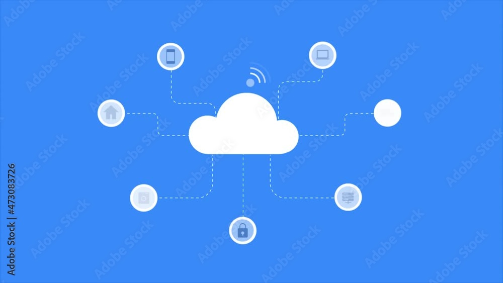 Video „Internet of things concept. IOT cloud computing technology ...