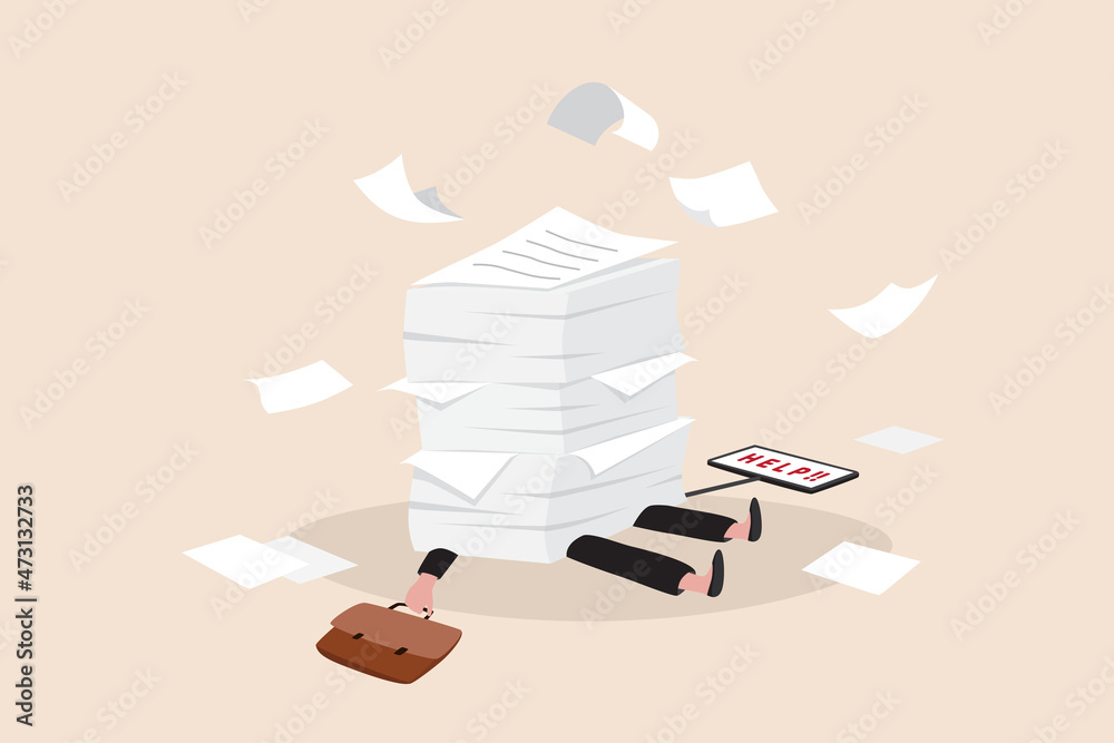 Overwork and overload work make employee exhausted and stressed leads ...