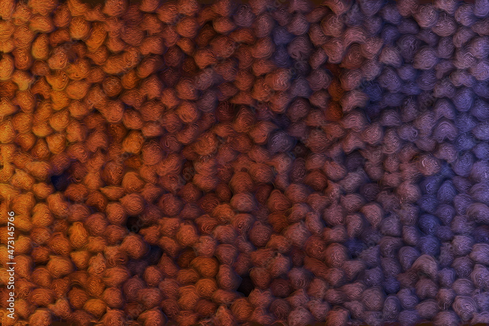 Soft honeycomb, fluffy thread of yarn. Background abstract minimalistic ...
