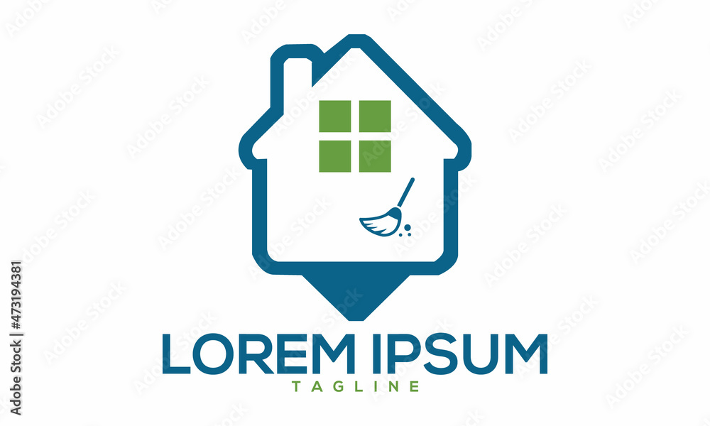 Unique cleaning logo Modern and minimalist vector and abstract logo ...