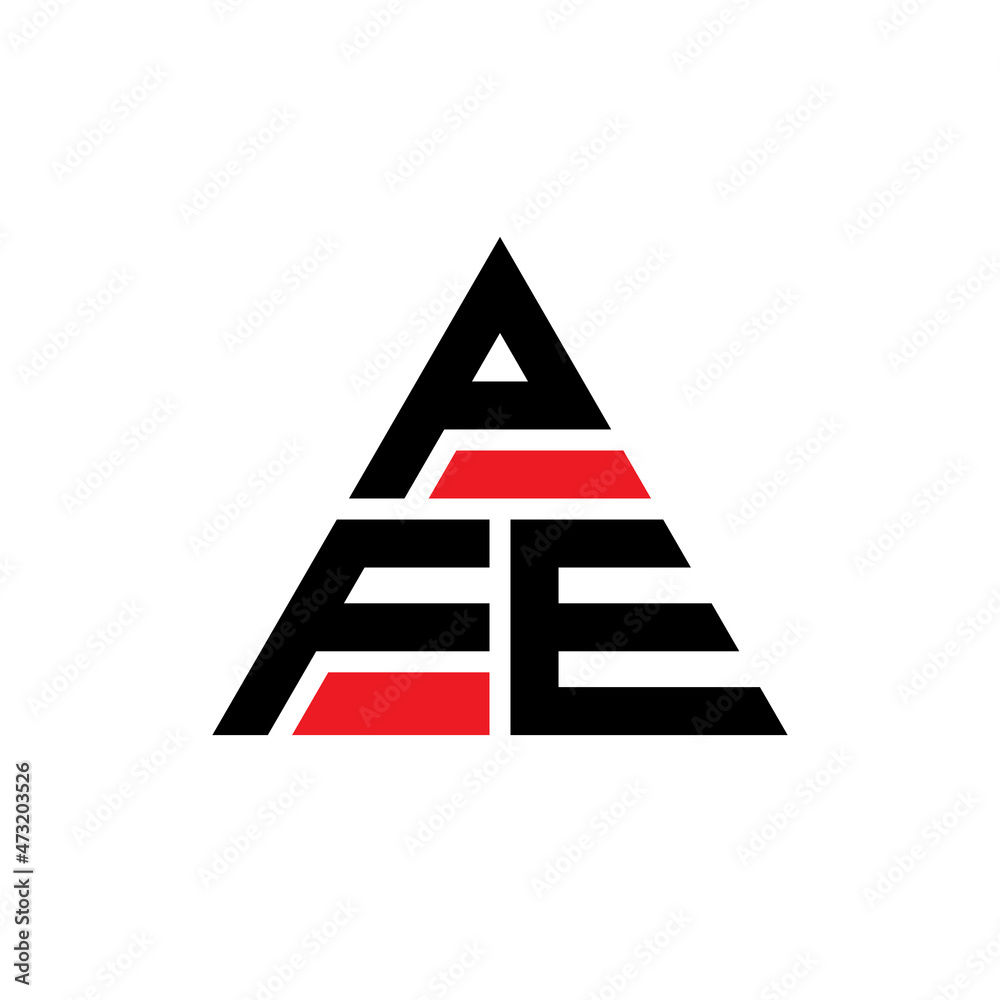 PFE triangle letter logo design with triangle shape. PFE triangle logo ...