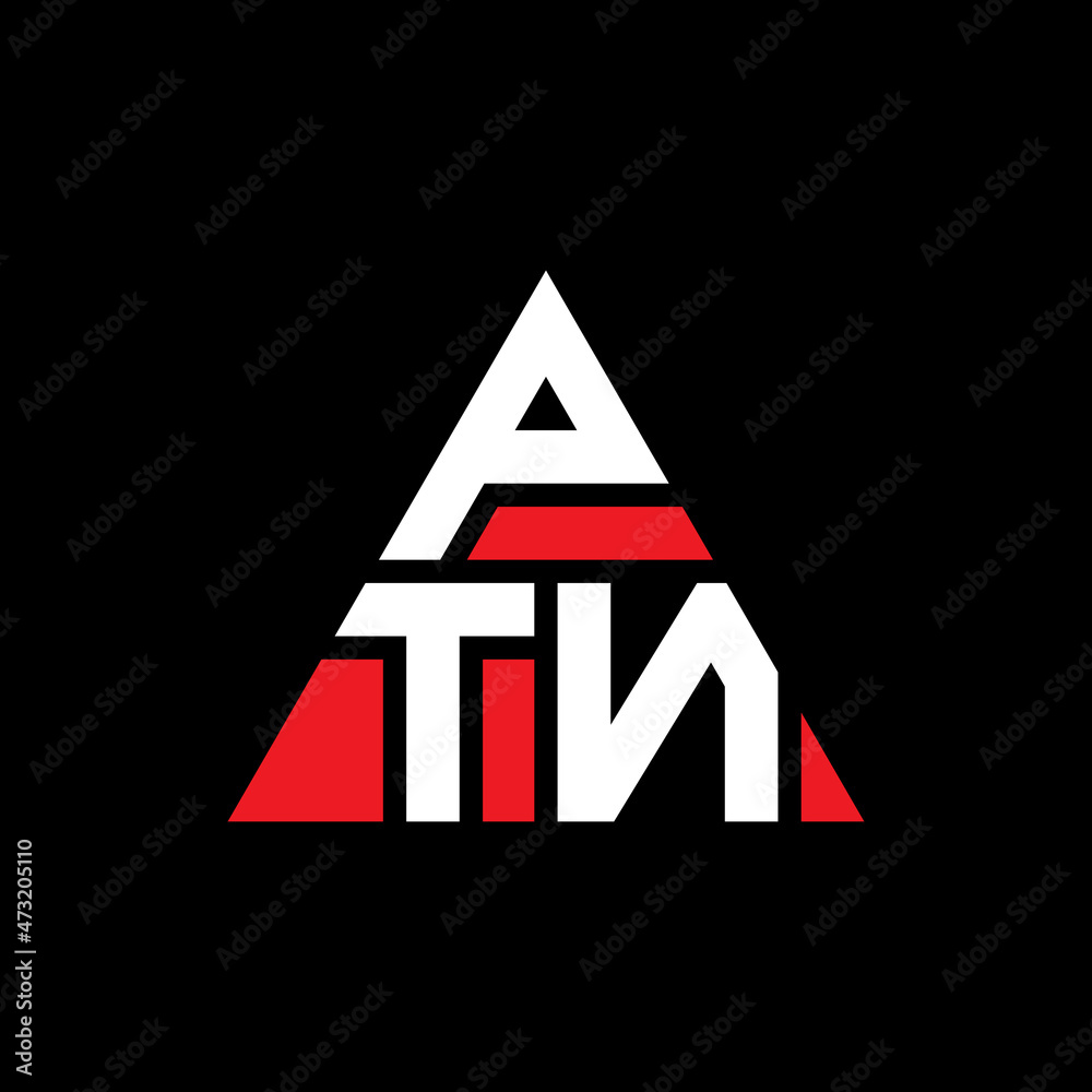 PTN triangle letter logo design with triangle shape. PTN triangle logo ...
