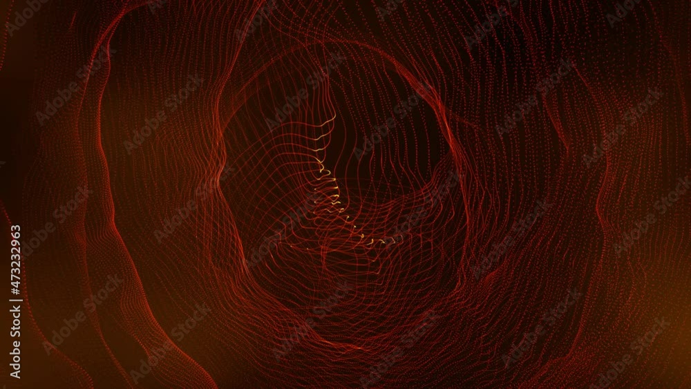 Digital technology background fluid particle animation, Brown digital ...