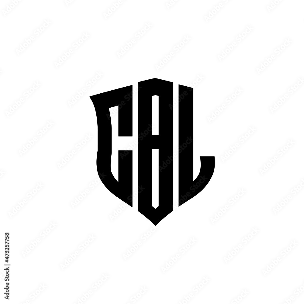 CBL letter logo design with white background in illustrator, vector ...