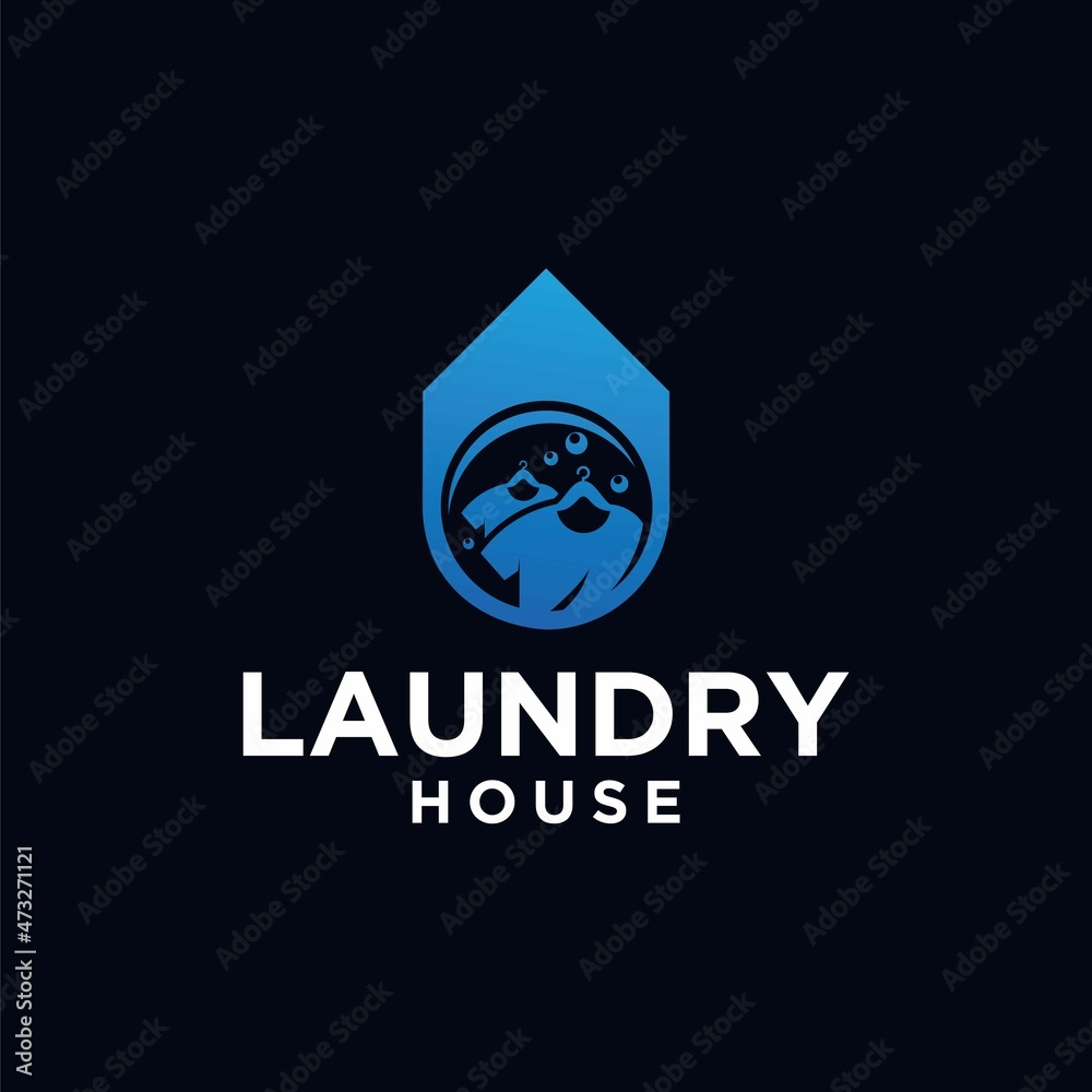 Laundry location logo design template laundry logo template design ...