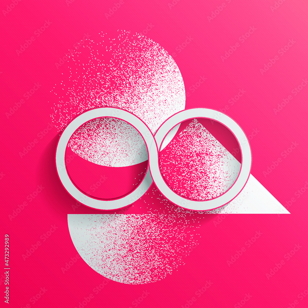 Business Corporate Abstract Logo Design . Two White Circles in Chain ...