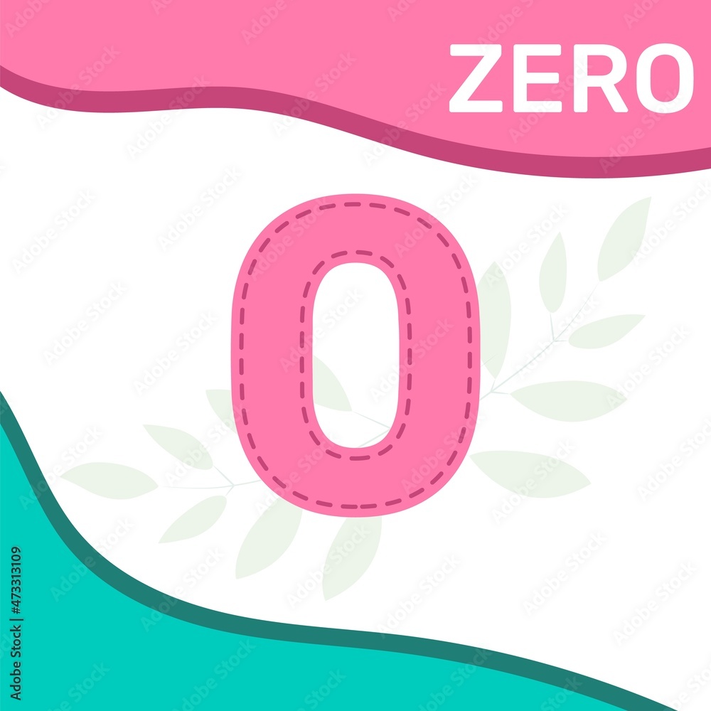 Preschool game for kids learning to count. Number zero. Stock Vector ...