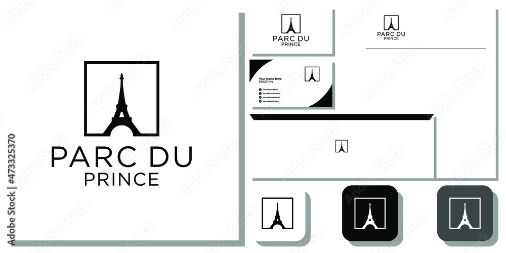 parc du prince symbol tower square eiffel architecture with brand ...