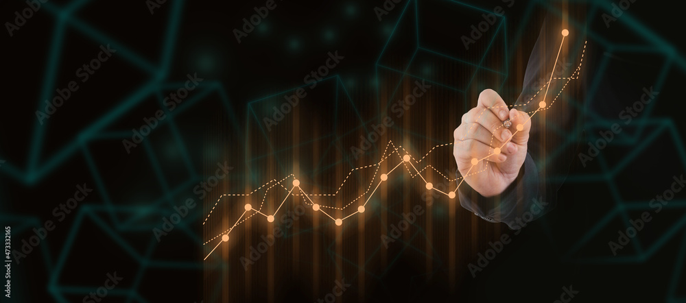 Stock Charts with Indicator Analysis Stock Photo | Adobe Stock