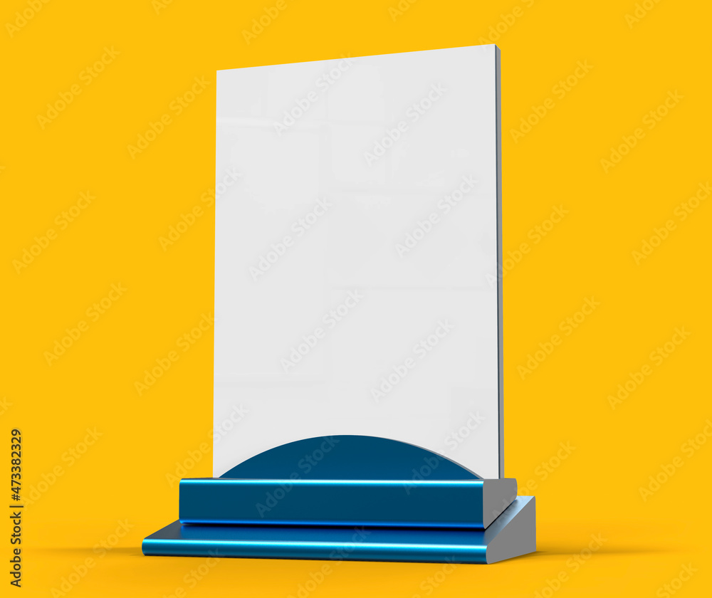 Promotional Table Tent Mockup Template for A4 display. Stock ...