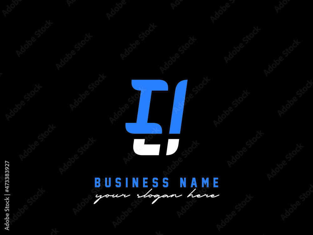 EI Logo Images, Letter Ei e i logo monogram emblem style with Colorful ...