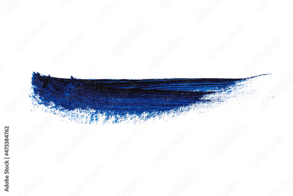 blue abstract watercolor paint brush stroke texture isolated on white ...