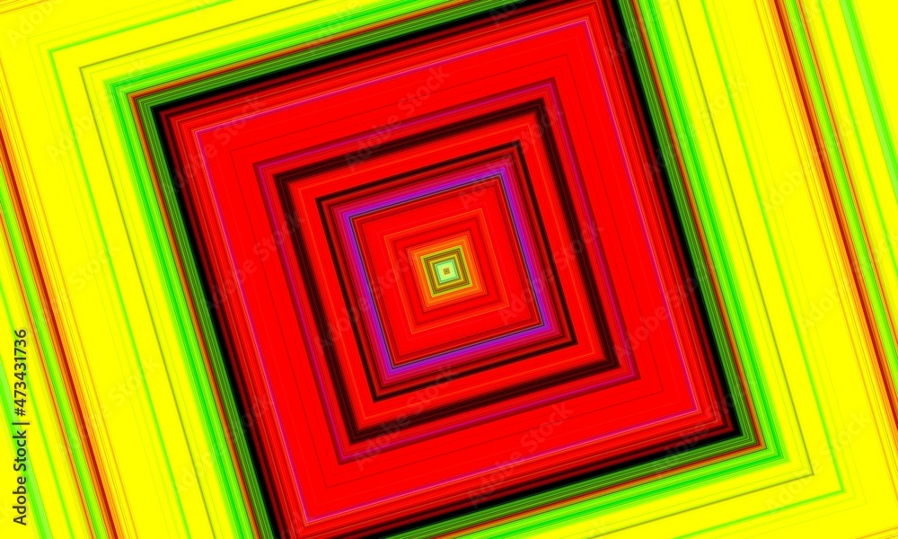 yellow background with rectangular slanted gradations of various colors ...