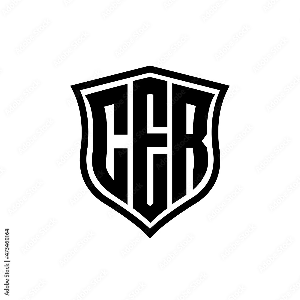 CER letter logo design with white background in illustrator, vector ...