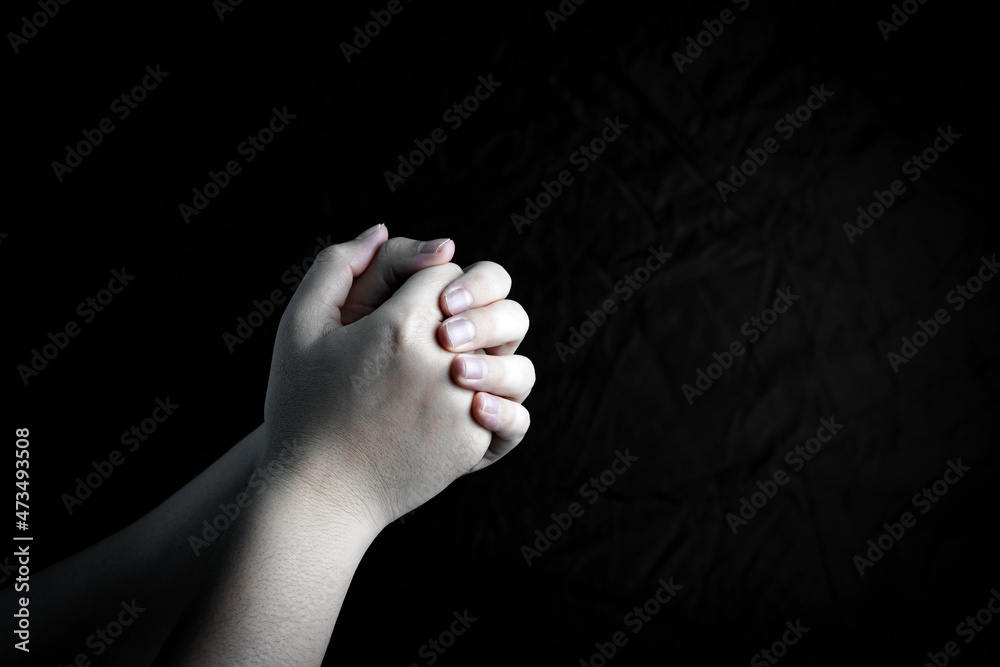 Symbol by hand. supplication and faith, intercession, encouragement ...