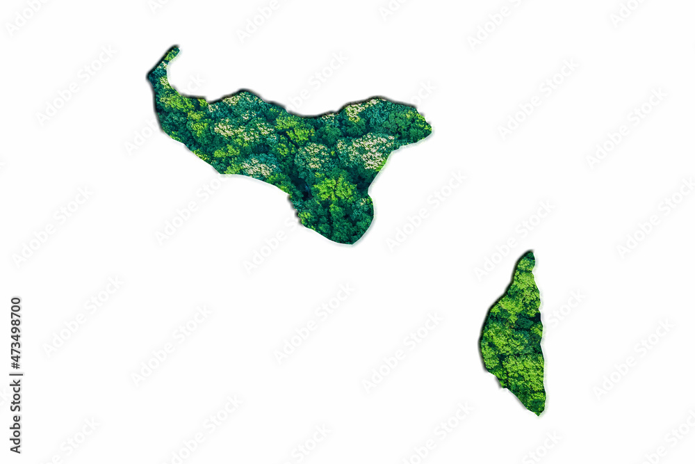 Green Forest Map of Tonga Stock Photo | Adobe Stock