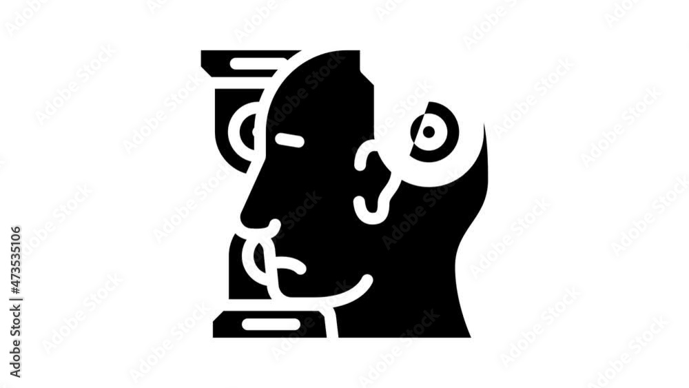 persecution mania problem animated glyph icon persecution mania problem ...