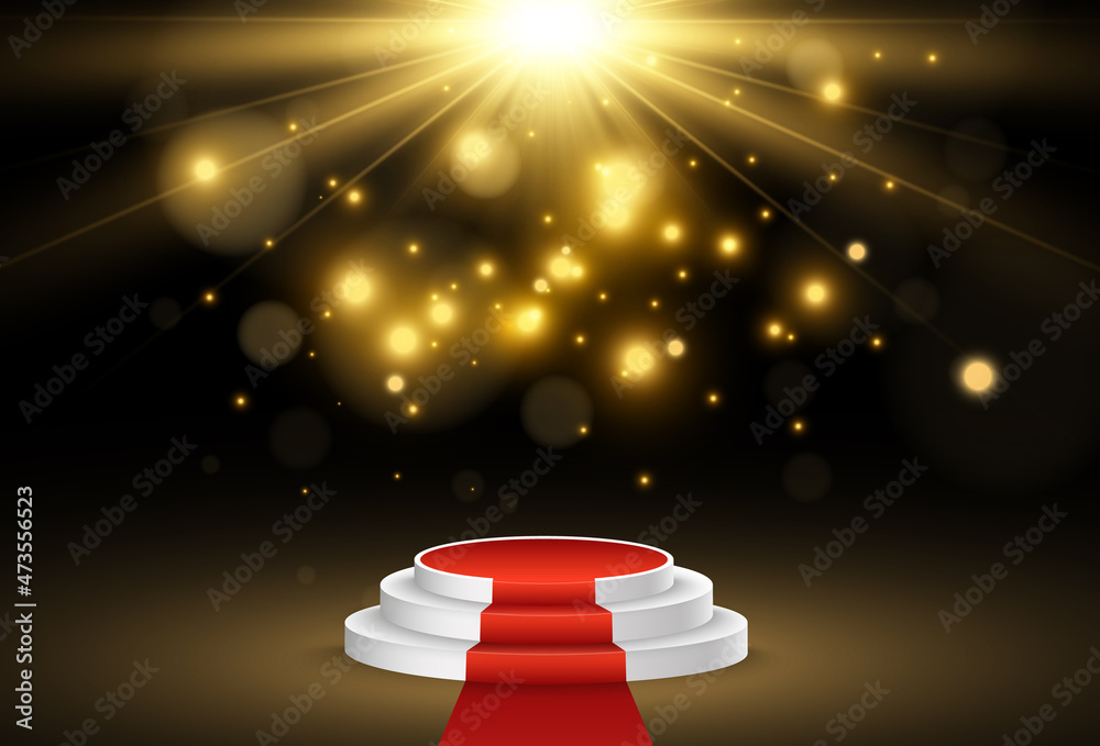 Vector illustration for award winners. Pedestal or platform for ...