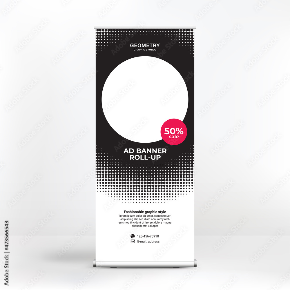 Banner design, roll-up stand for advertising, conferences, seminars ...
